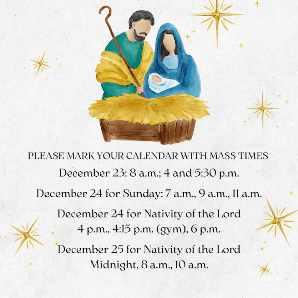 Christmas Mass Times - Holy Infant Catholic Church