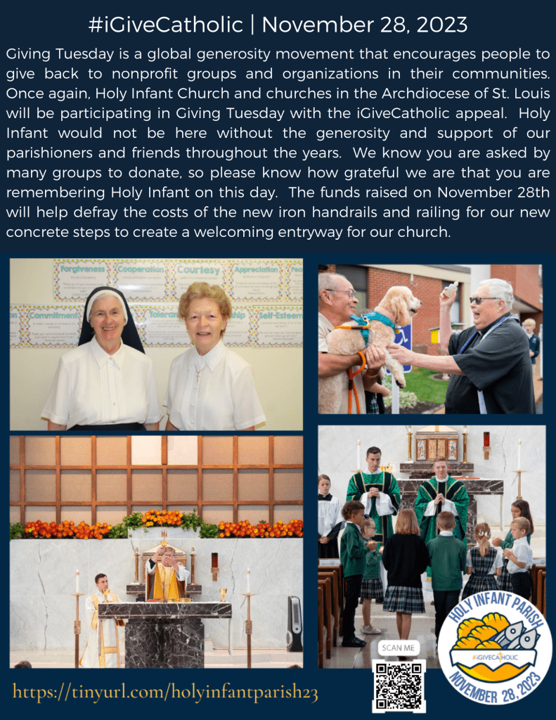 #iGiveCatholic - November 28 - Holy Infant Catholic Church